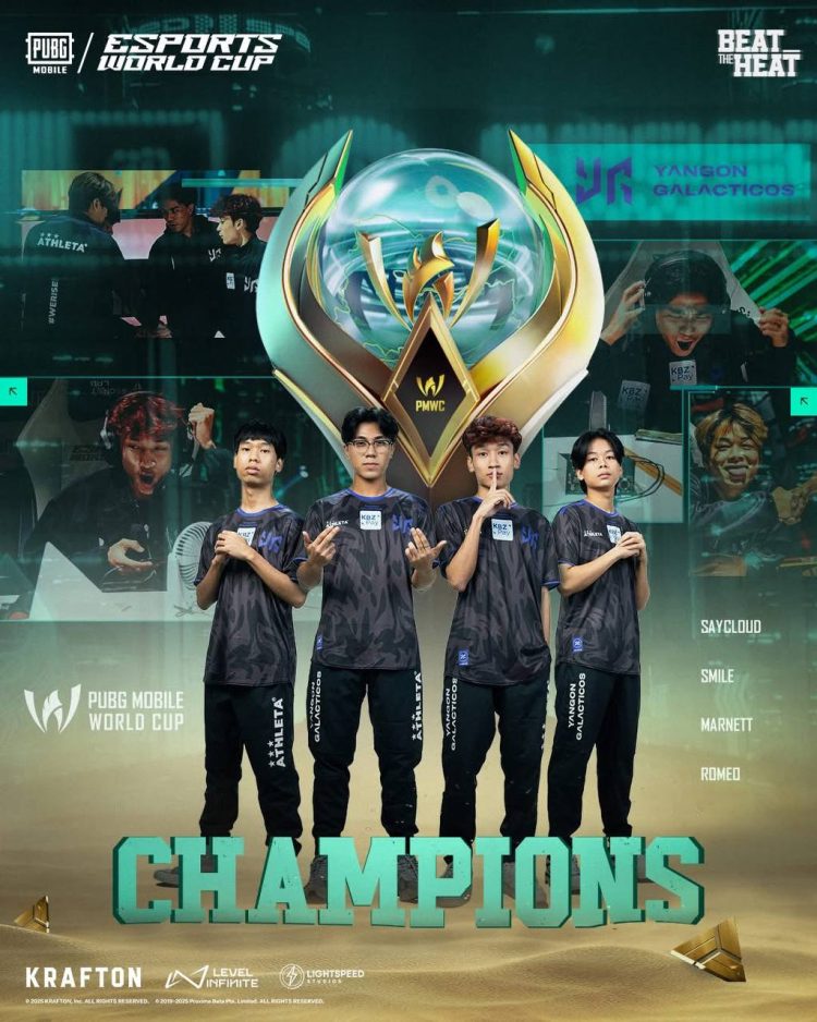 Myanmar E-Sports team Yangon Galacticos wins PMWC 2025 Championship title – One News Myanmar